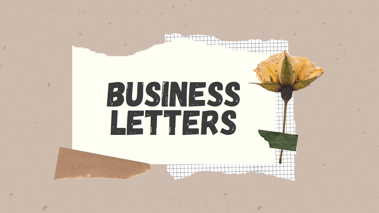 TECHNICAL WRITING - Types of Business Letters - YouTube