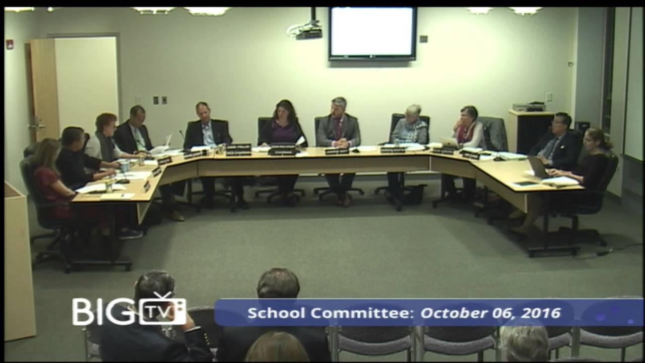 School Committee 10/06/16 - YouTube