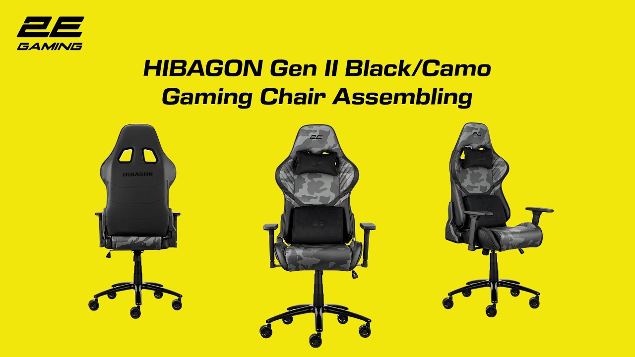 2E Gaming Chairs - HIBAGON Gen II Black/Camo - YouTube