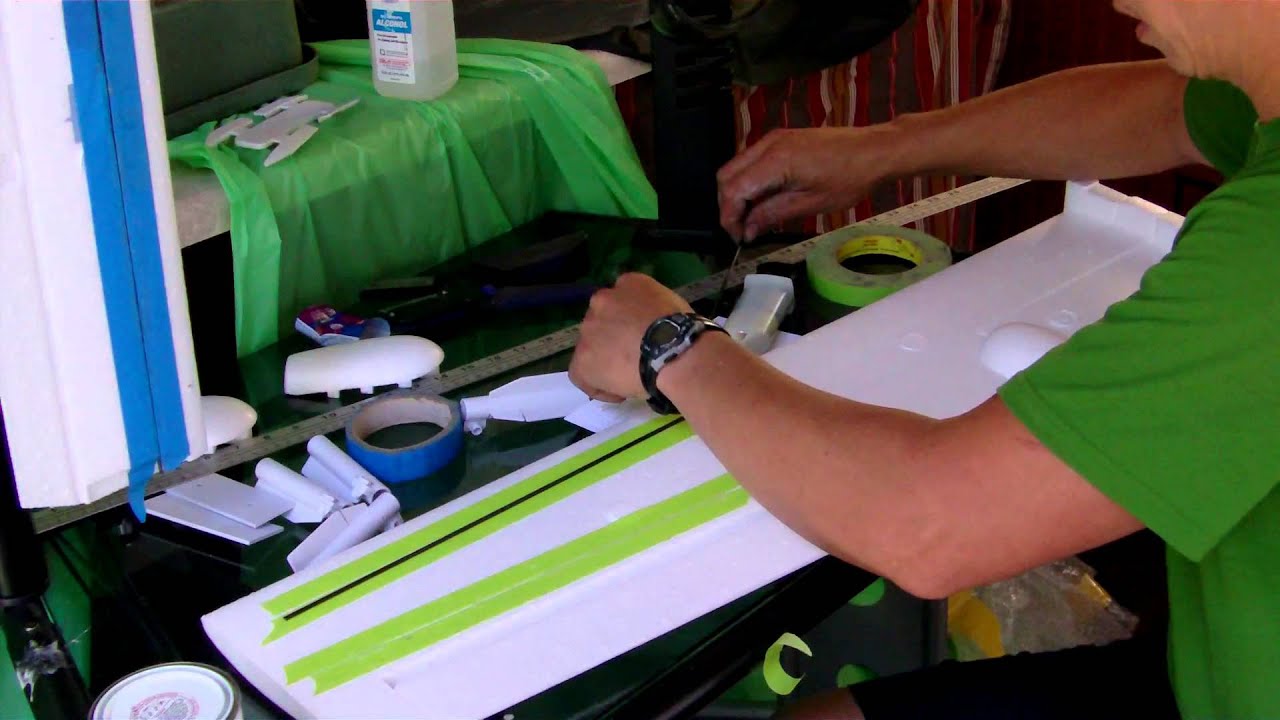 Sky hunter build part 4 spar install - YouTube