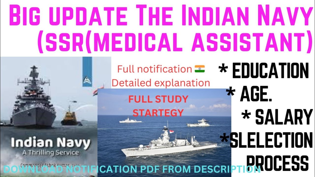 Big update indian navy medical assistant 2024 full detailed explanation ...