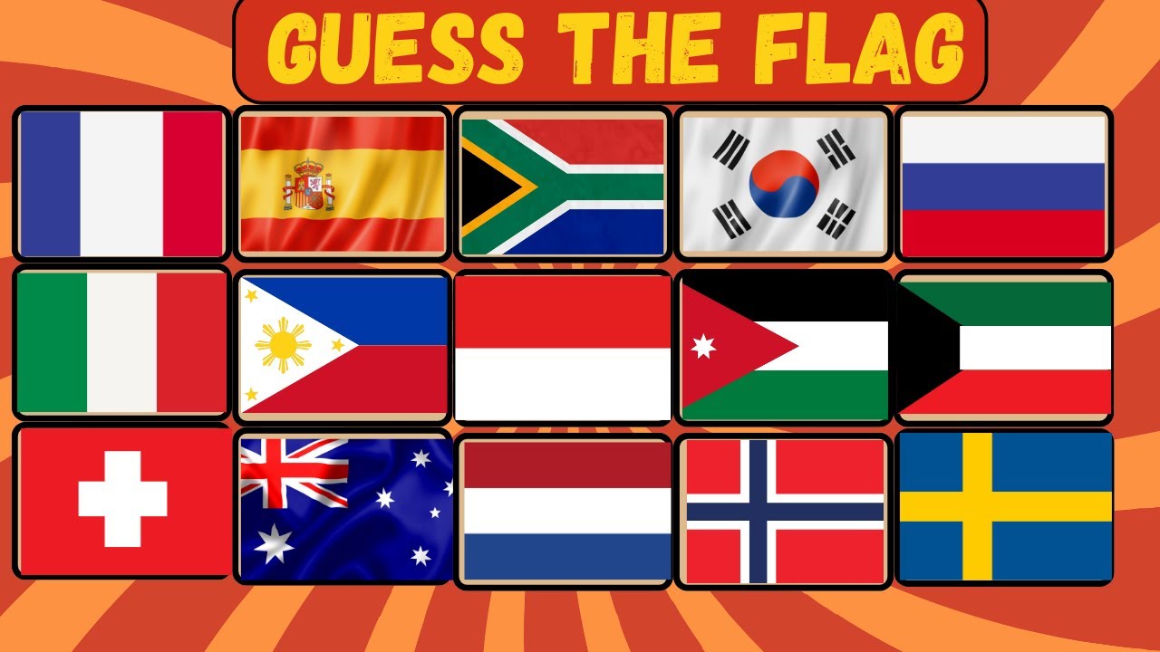 Guess the flag / flags of the world quiz impossible - YouTube