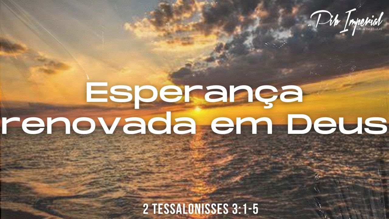 Esperança renovada em Deus - 01/01/2023 - YouTube