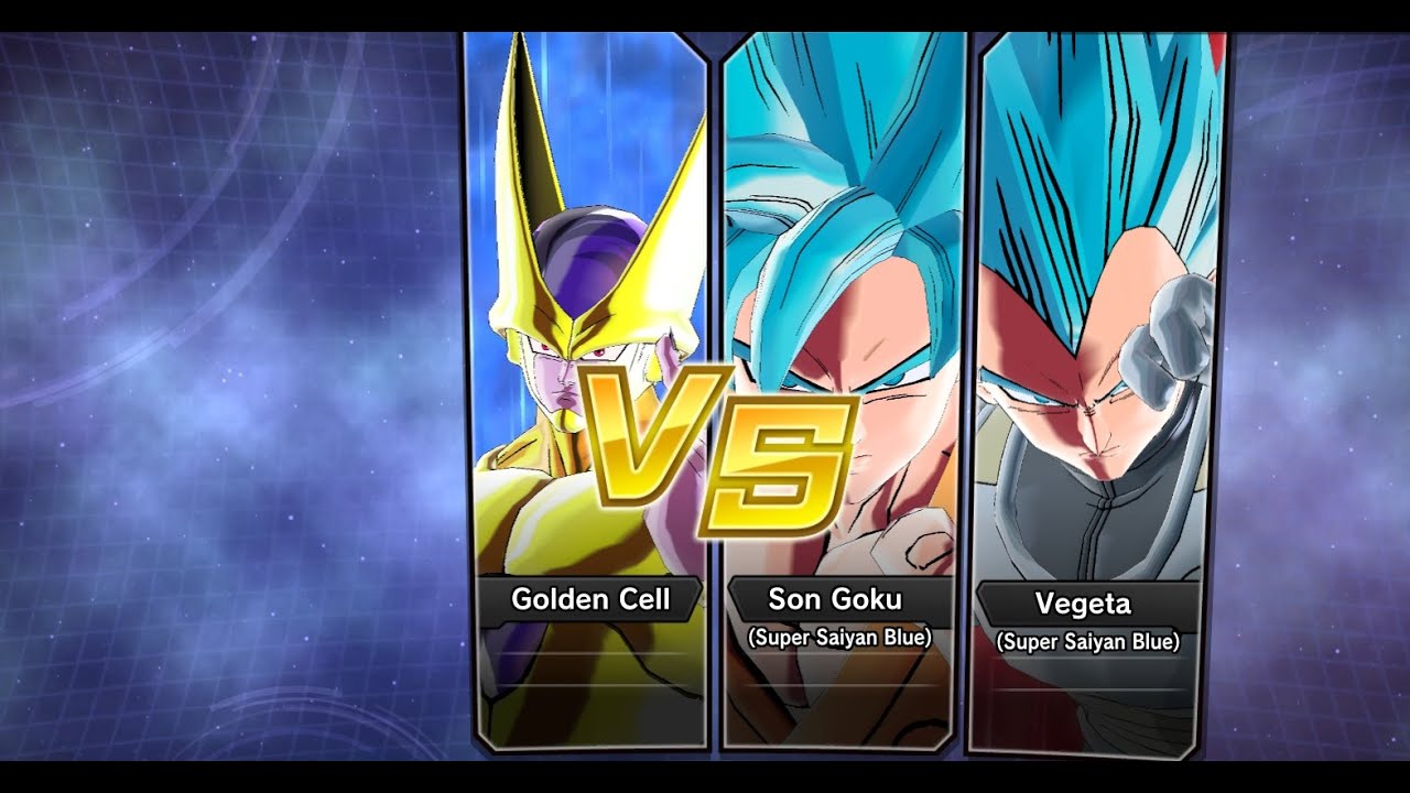 XV2 - Requested match (PC): Golden Cell vs Goku RoF Super Saiyan Blue ...