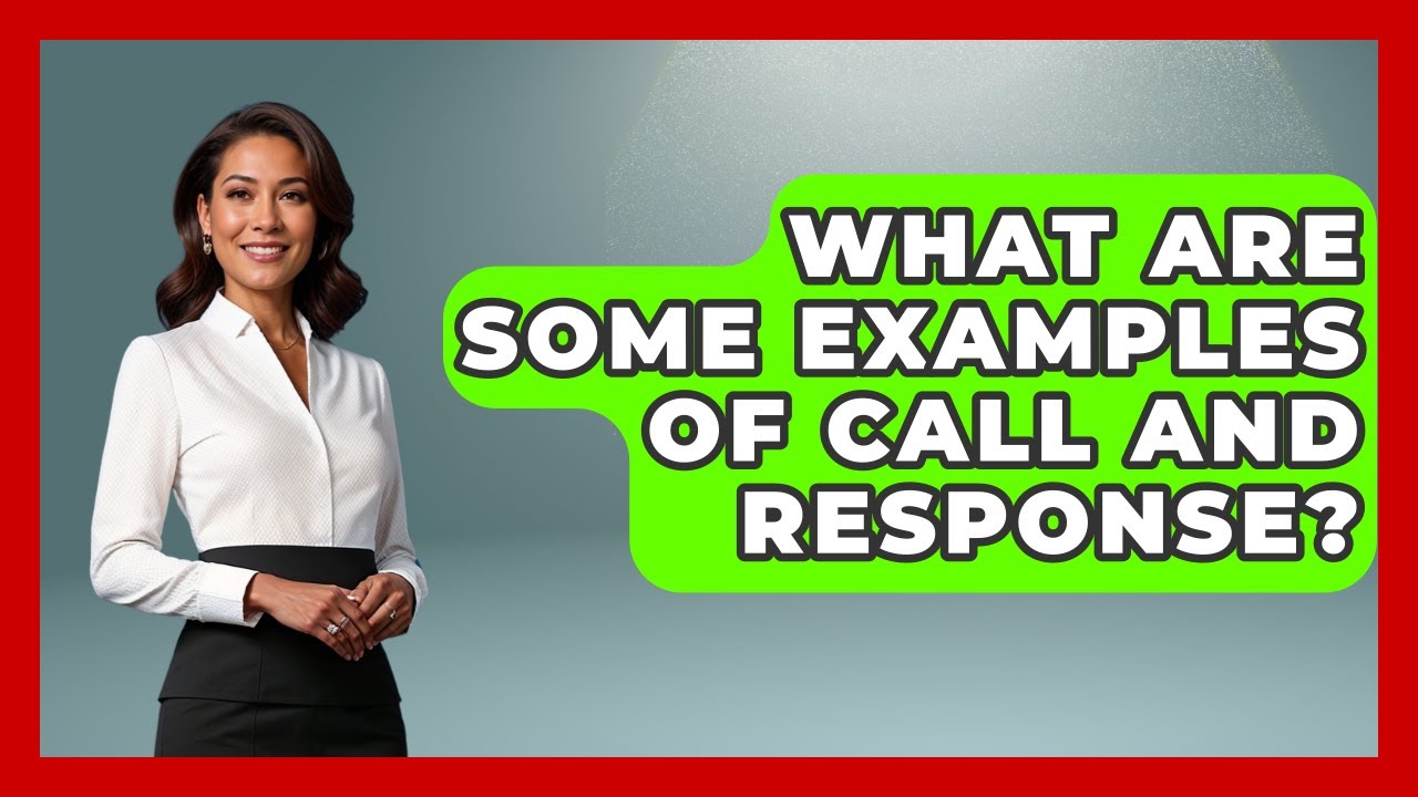What Are Some Examples Of Call And Response? - Hip Hop Gurus - YouTube