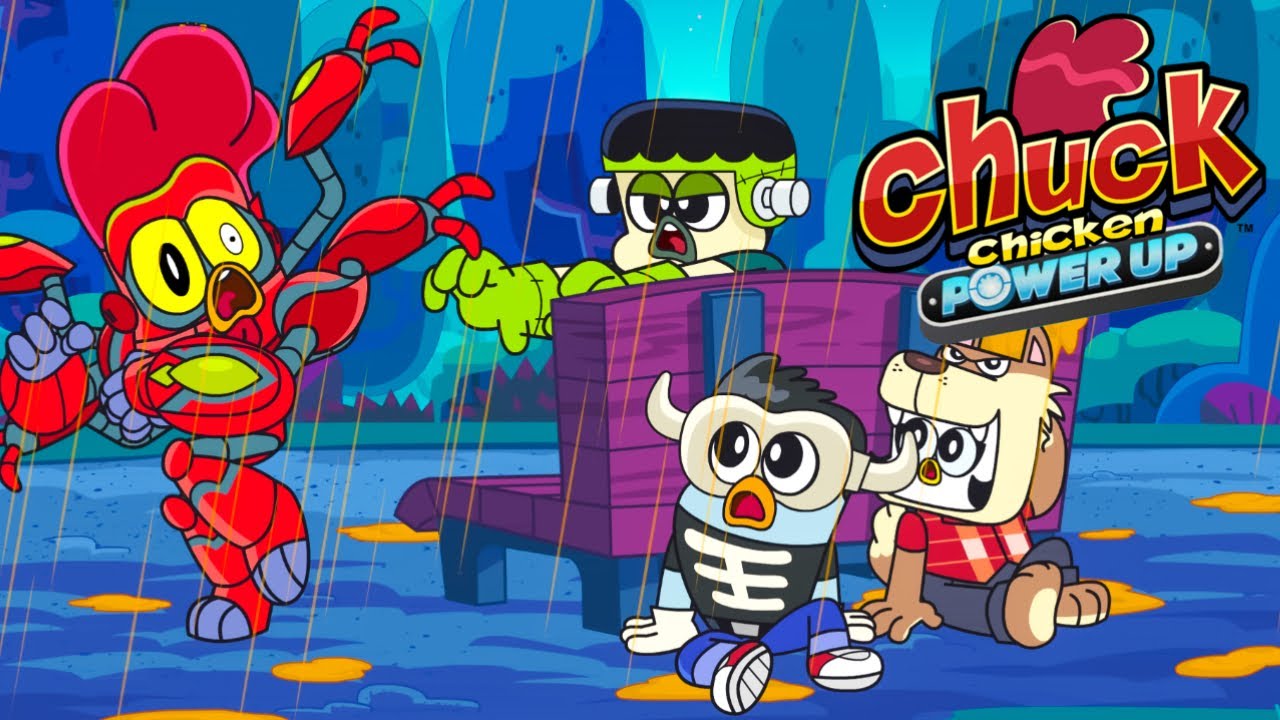 Halloween monsters 👻 Chuck Chicken PU 🎃 Superhero cartoons - YouTube