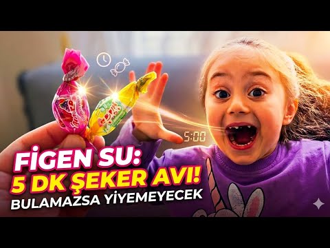 🍭5 DAKİKADA ŞEKER BULMA CHALLENGE 🍭😱 ZAMAN AZALIYOR 😰 @KuzeyElif @elifsinemtv @FigenSuu 