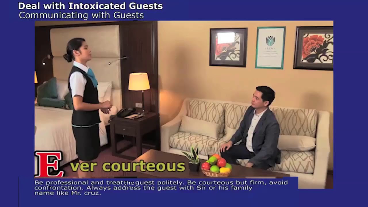 Housekeeping - Deal With Intoxicated Guest TAKE CARE [video2] - YouTube