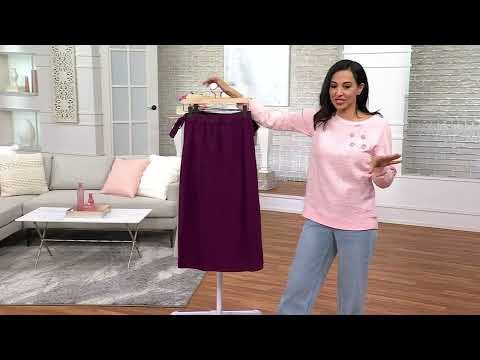 Peace Love World Boheme Wrap Utility Skirt on QVC - YouTube