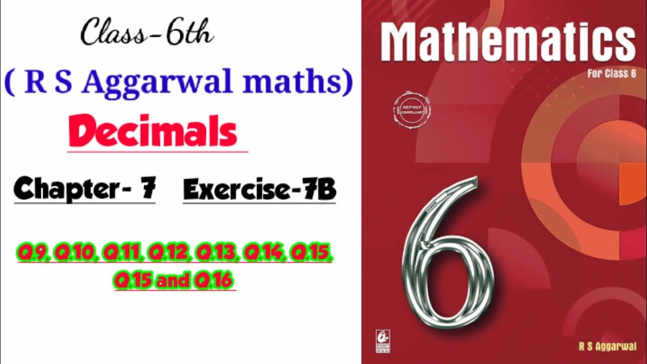 CLASS 6TH MATHS CHAPTER 7 DECIMALS EXERCISE 7B PART 2 R S class-6th-maths-chapter-7-decimals-exercise-7b-part-2-r-s