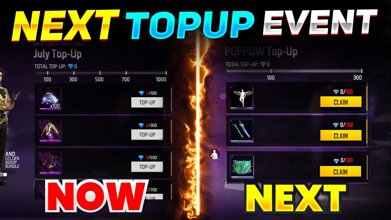 NEXT TOPUP EVENT FREE FIRE | NEW TOPUP EVENT | NEXT TOP UP EVENT ...