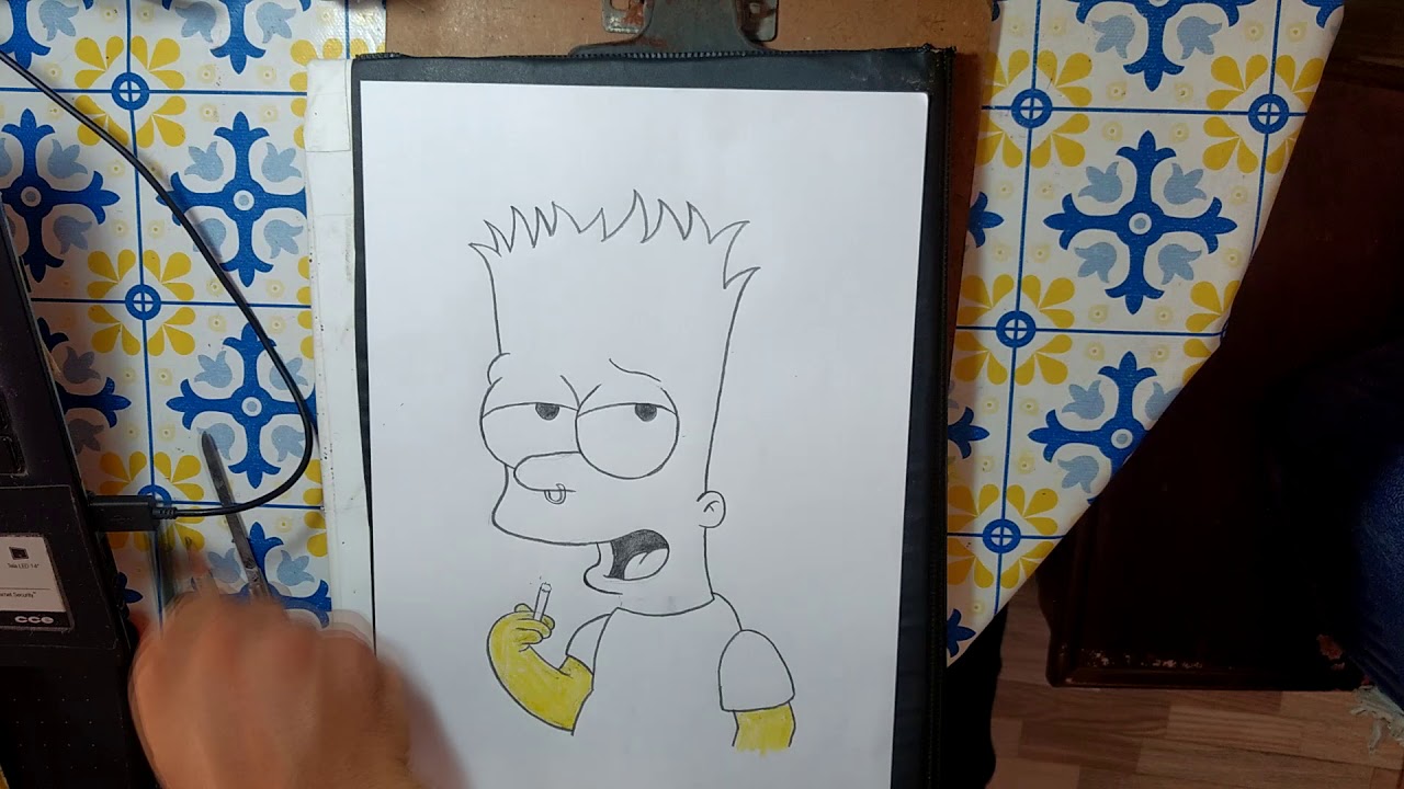 bart simpson time lapse - YouTube