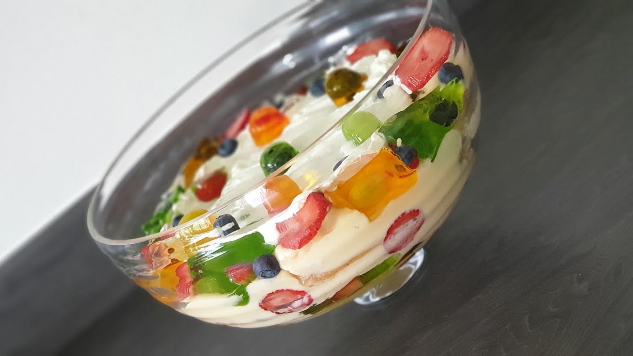 Fruits & Custard Triffle | Dessert Recipe - YouTube