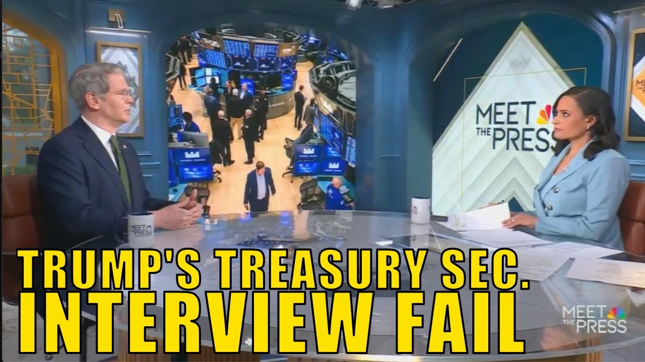 Trump's Treasury Secretary's DISASTROUS Meet The Press Interview - YouTube