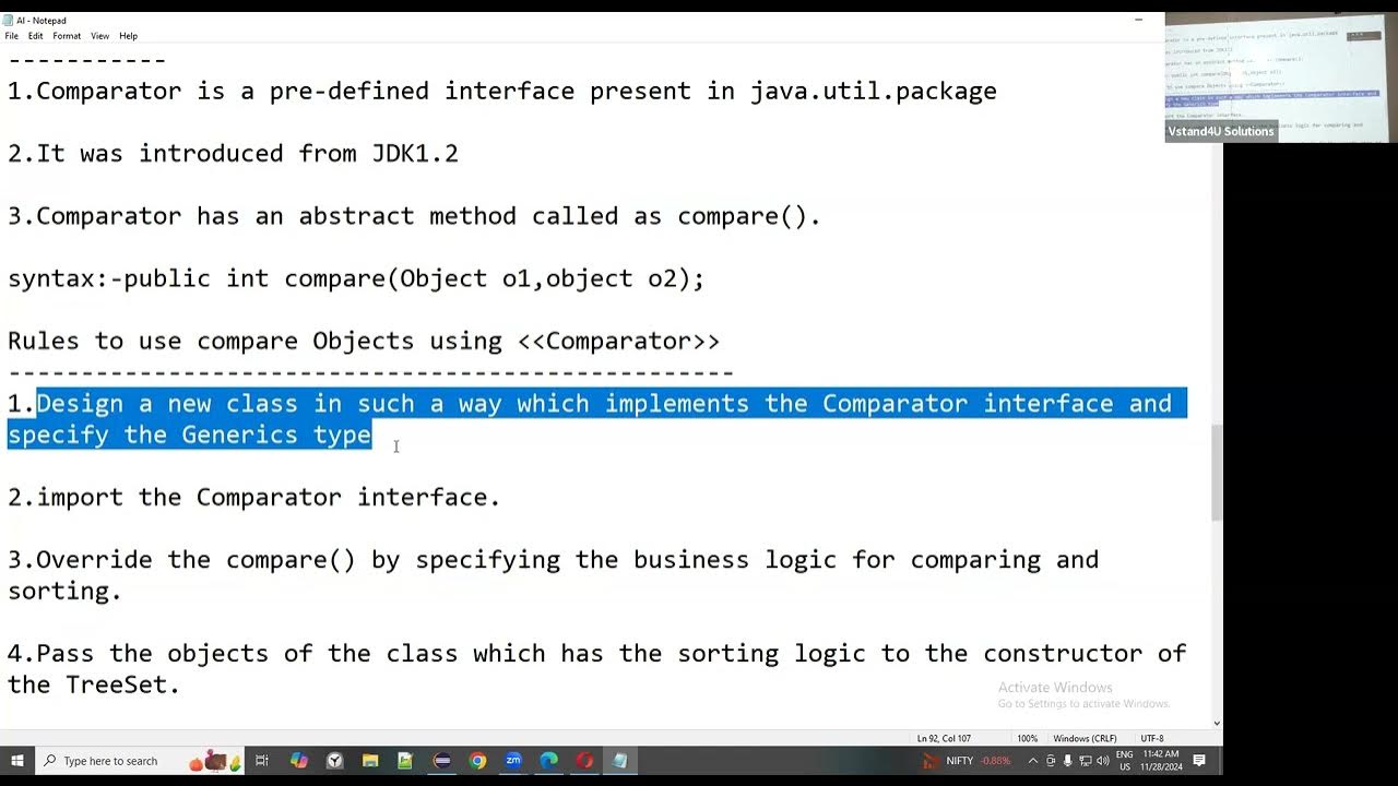 48 Comparator Interface in Java - YouTube