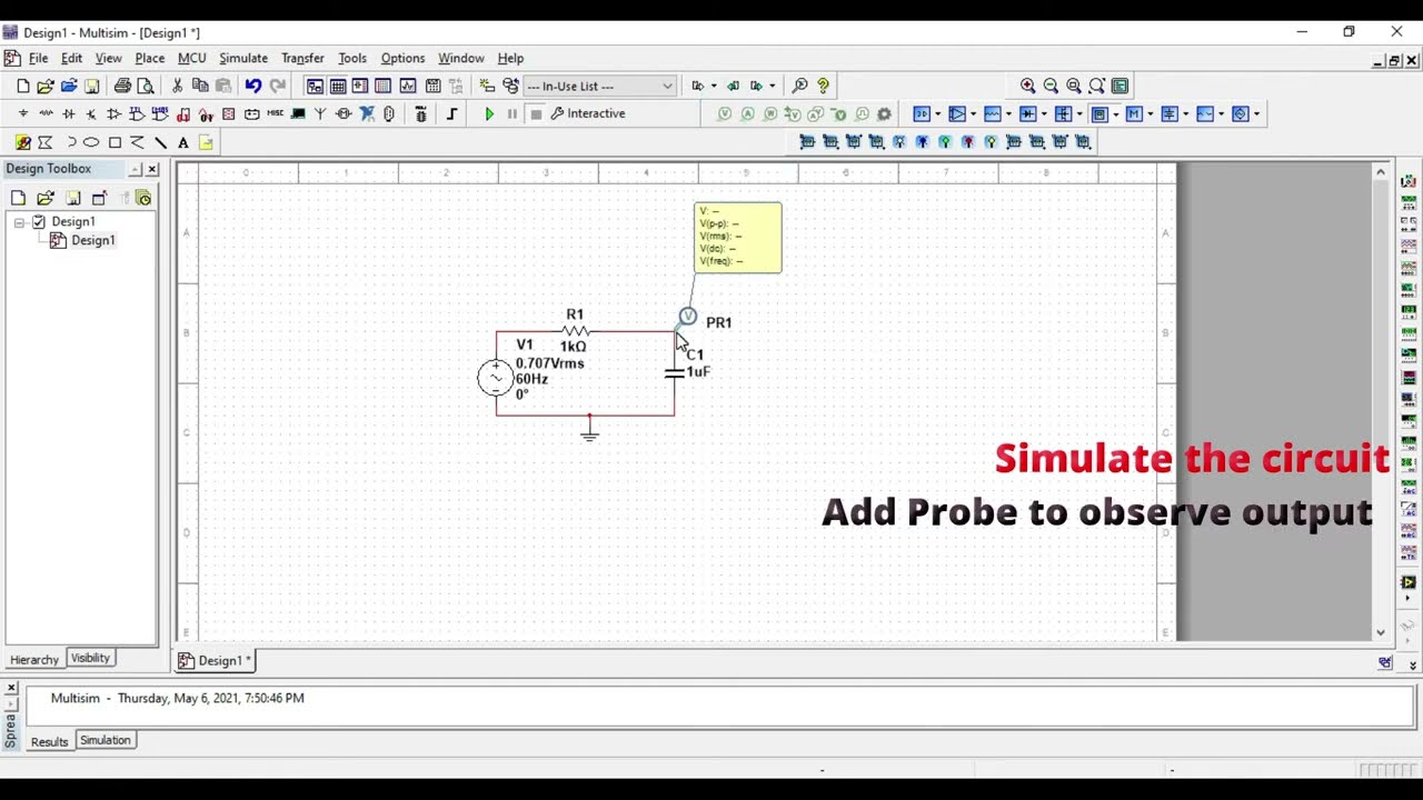 AC Sweep Analysis || Multisim || Simulate Electronics - YouTube