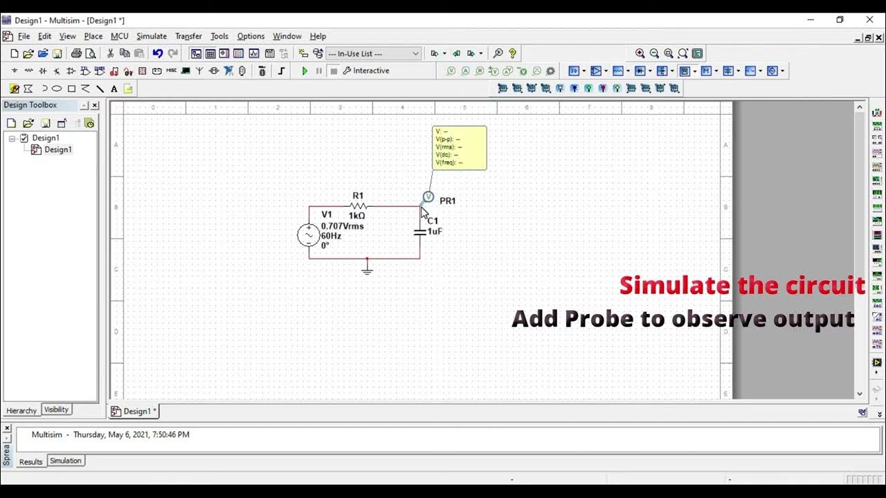AC Sweep Analysis || Multisim || Simulate Electronics - YouTube