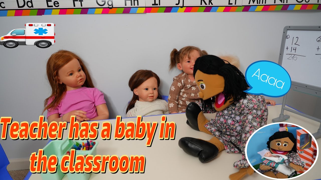 Reborn school the new teacher has a baby in the classroom funny skit ...