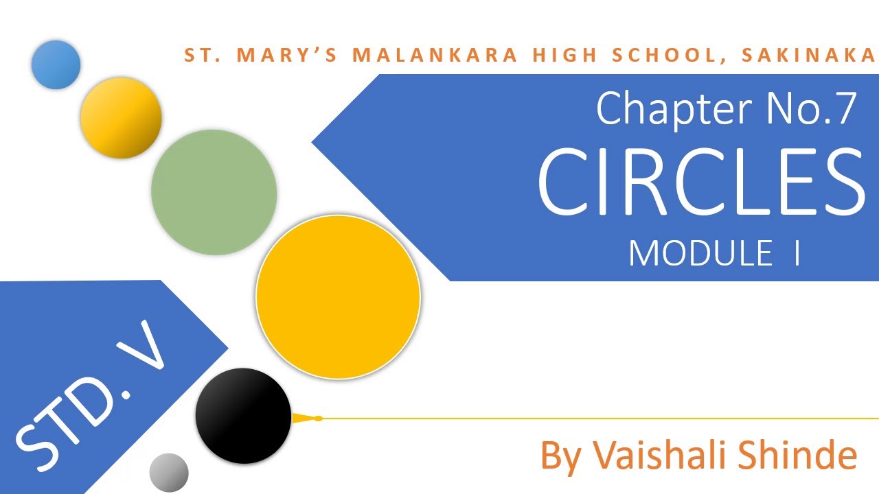 Standard: V, Subject: Maths, Topic: Circles Module 1. - YouTube