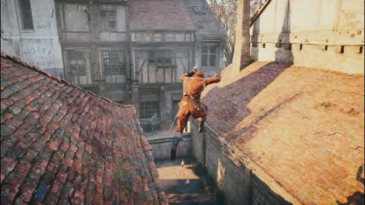 AC Unity technical parkour (speed climb) - YouTube