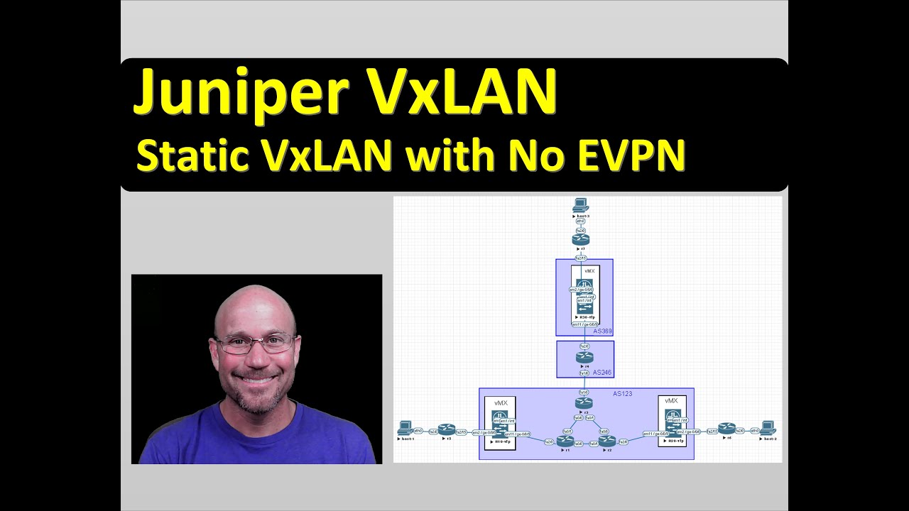 Juniper VxLAN - Static - no EVPN - YouTube
