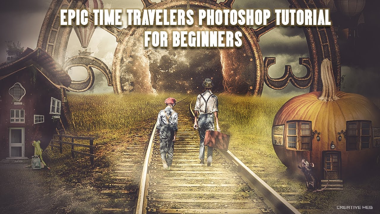 Time Travelers Photoshop Tutorial | Create Epic Time Travel Art! 🚀🕰️ ...