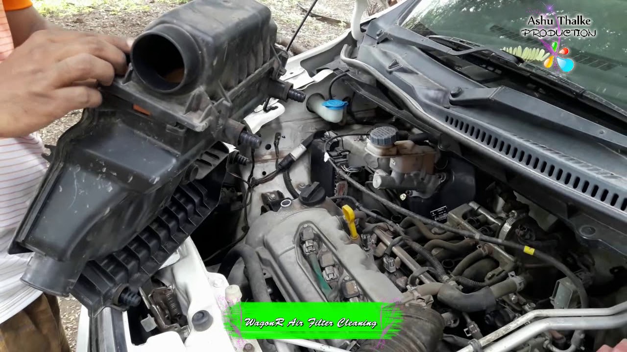 WagonR Air Filter Cleaning YouTube WagonR Air Filter Cleaning YouTube