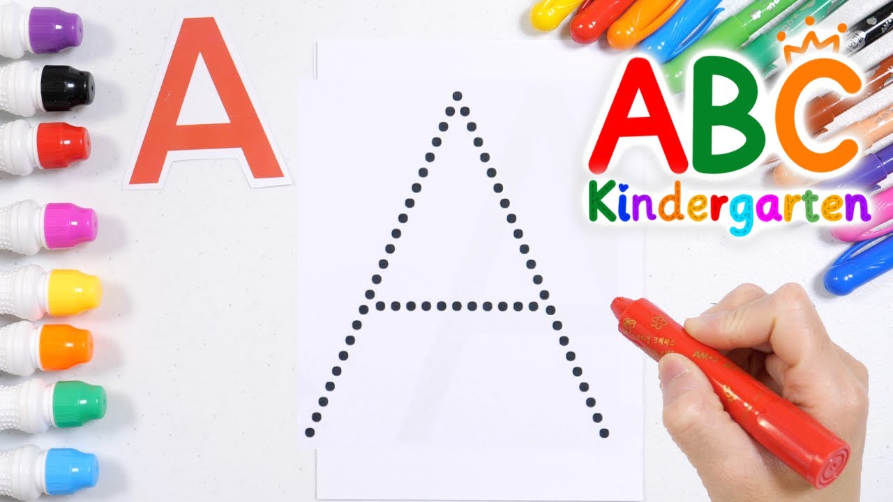 Basic alphabet learning video for children | Practice how to write the ...