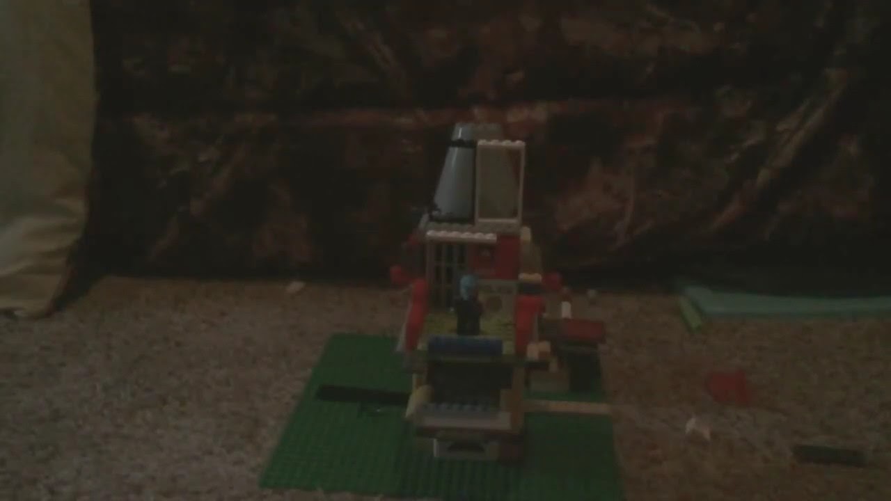Plane crash in to LEGO tower - YouTube