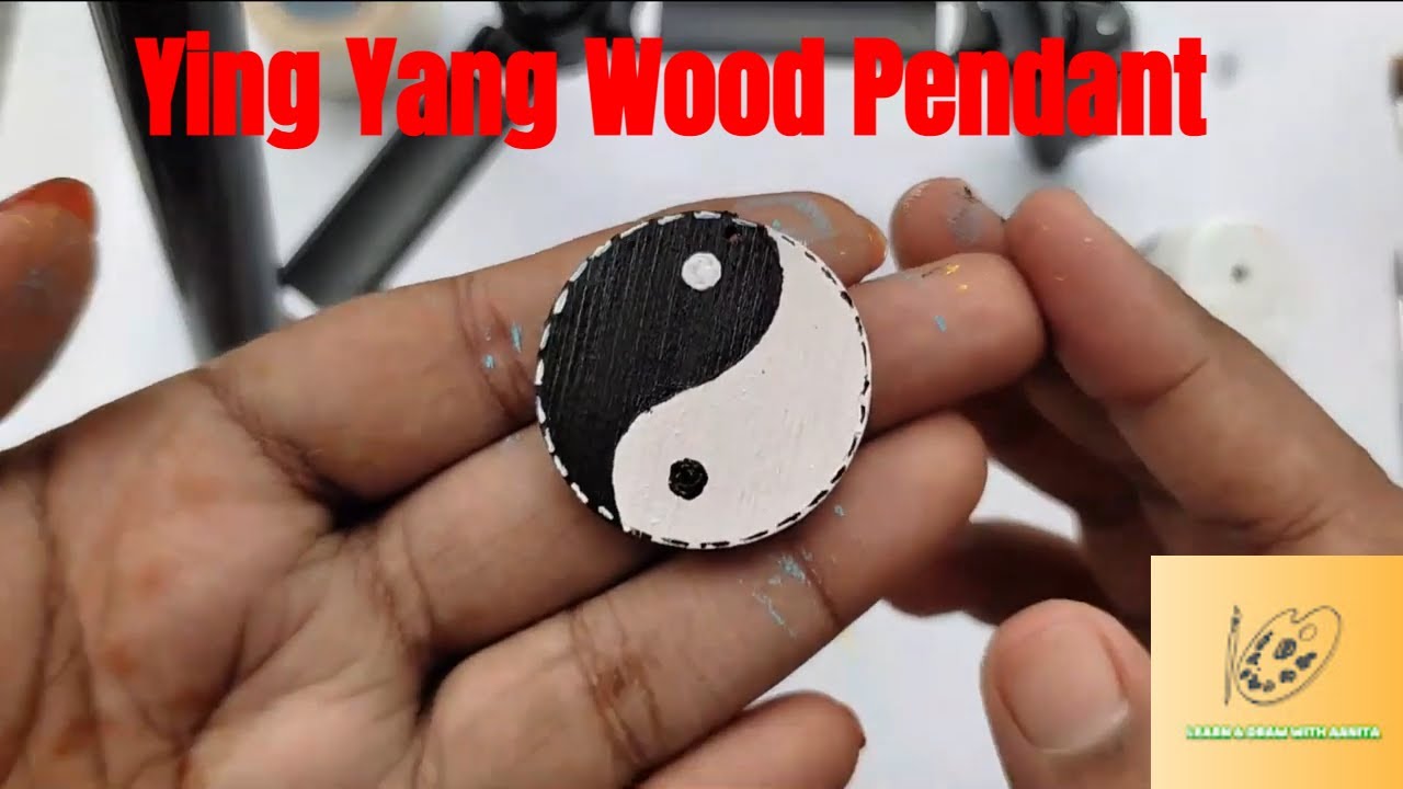 Ying Yang Wood Pendant | Art On The Wood - YouTube
