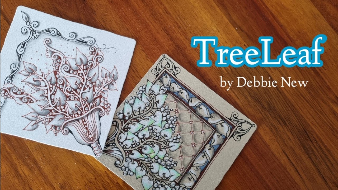 Inktober Tangles 2021/Day29/TreeLeaf - YouTube