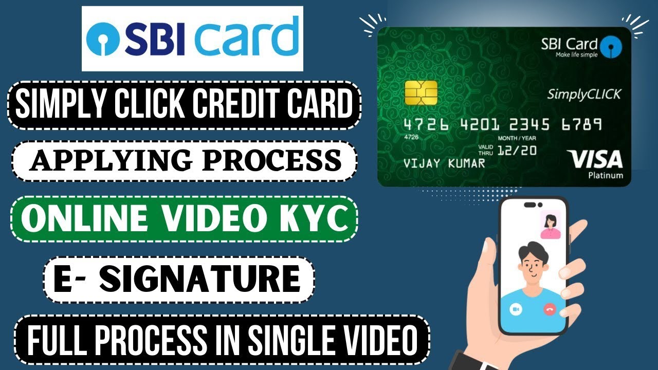 SBI simply Click Credit Card Benefits Applying Process Video KYC ...