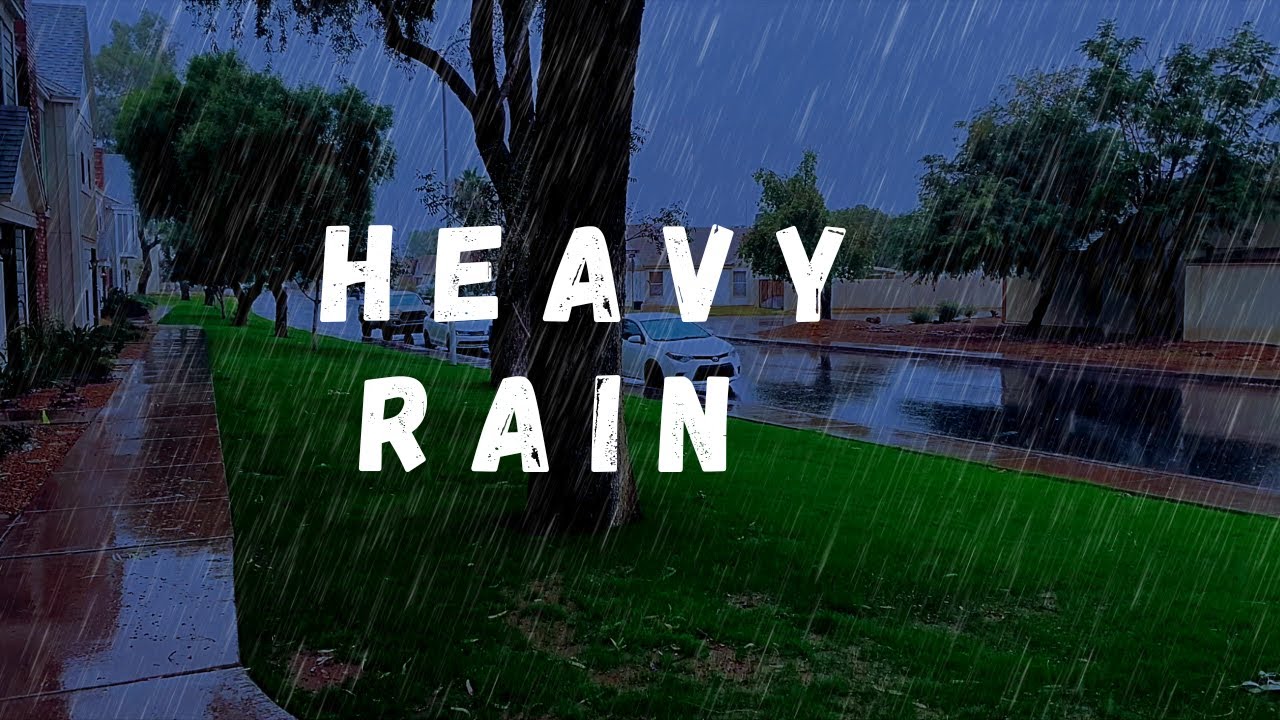 YAY It's Raining! Feel Peaceful With 9 Hours Heavy Rain | Rain Sounds ...