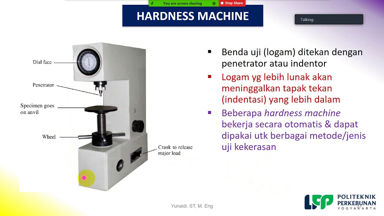 Kuliah Teknologi Bahan : Uji Kekerasan, Impak, & Metalografi - YouTube