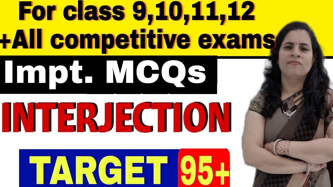 MCQs on interjection | Interjection MCQs - YouTube
