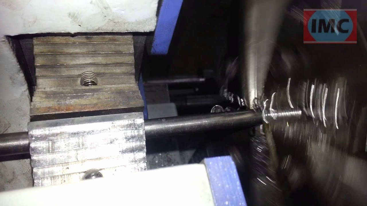Stainless Steel Bolt Threading Machine - YouTube