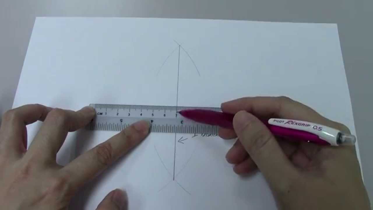 GCE O-Level E-Maths: How to Construct Perpendicular Bisector - YouTube