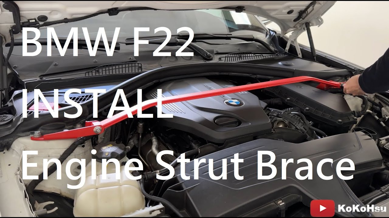 INSTALL Engine Strut Brace on my BMW F22 / F20 Also ( GOOD HANDLING ...