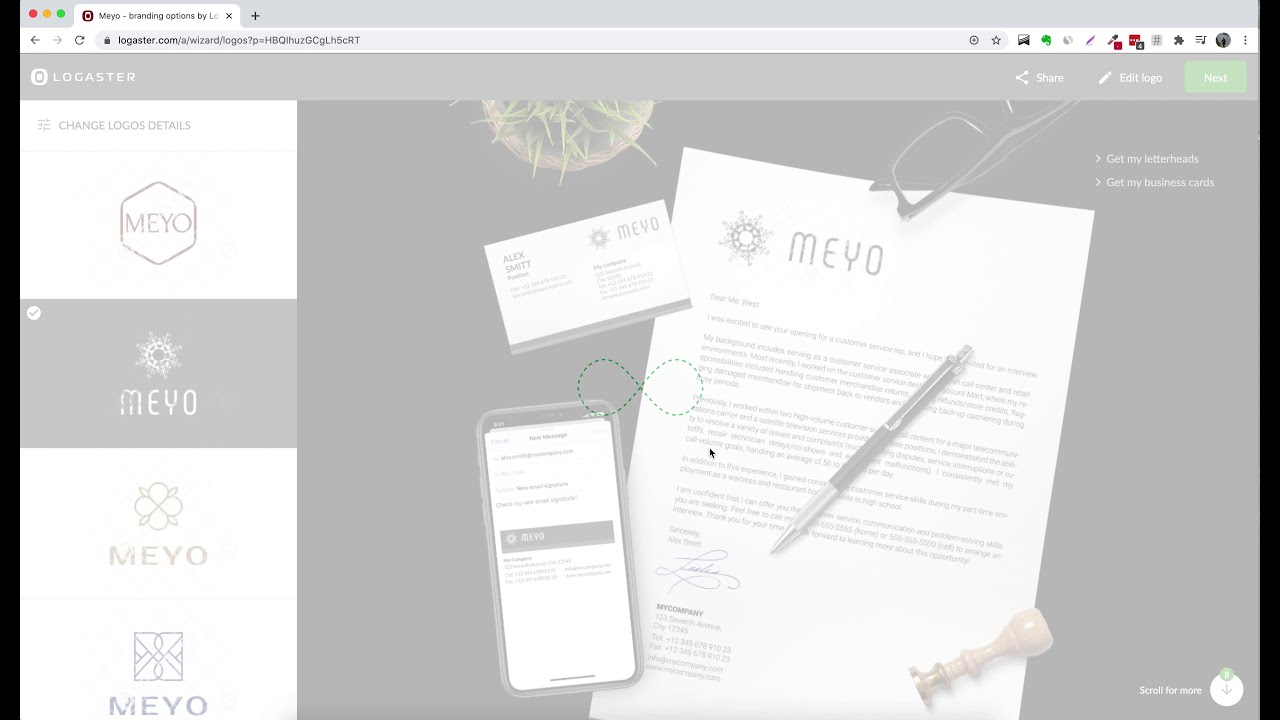 Logo creation widget for your website - YouTube