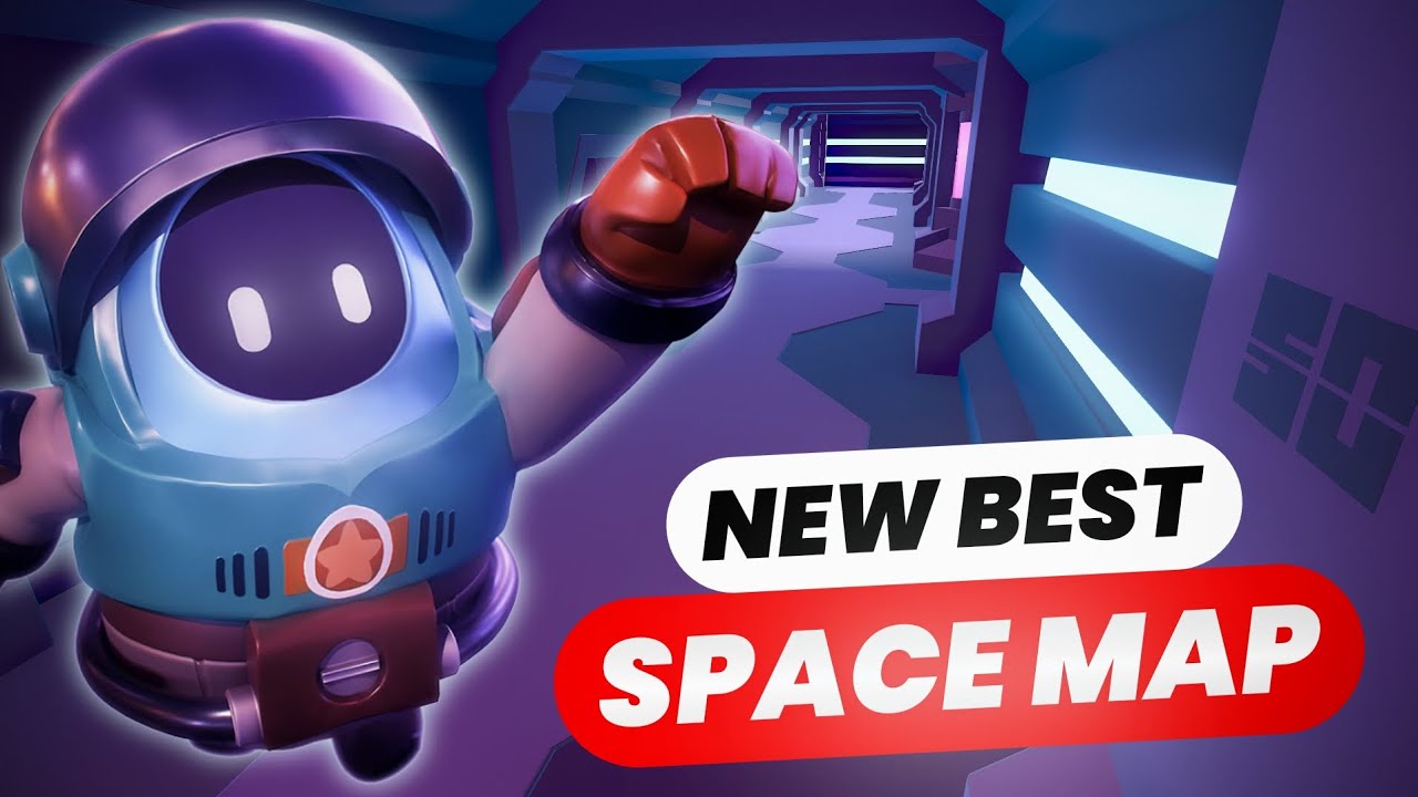 The NEW BEST SPACE MAP in FALL GUYS CREATIVE - YouTube