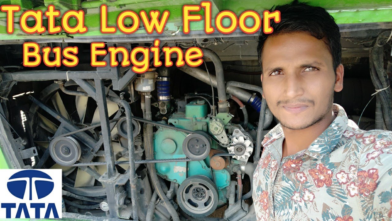 DTC Tata Motors Low floor Bus Engine full information.(Tata CNG engine ...