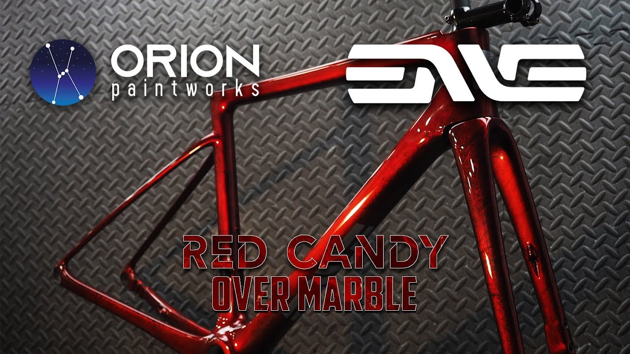 CUSTOM PAINT | ENVE MELEE | Painting a bike with red candy over marble ...