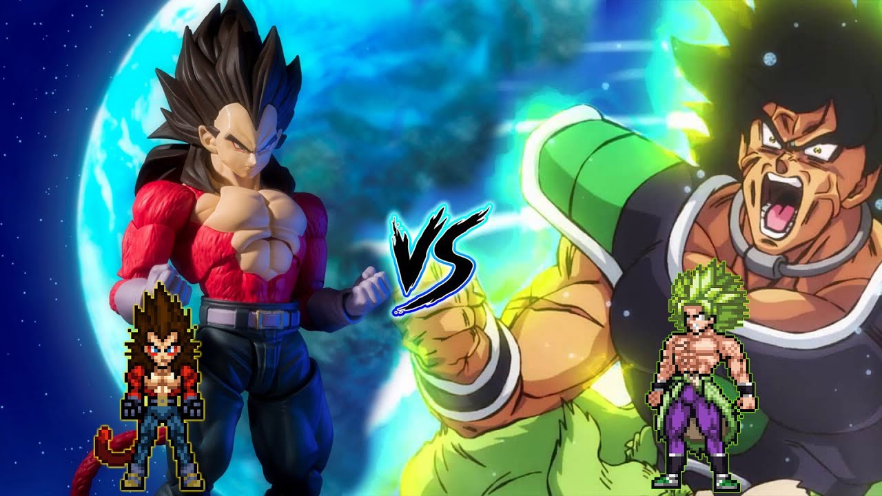 🔥VEGETA SSJ4 V3 VS BROLY DBS V2 IN JUMP FORCE MUGEN - YouTube