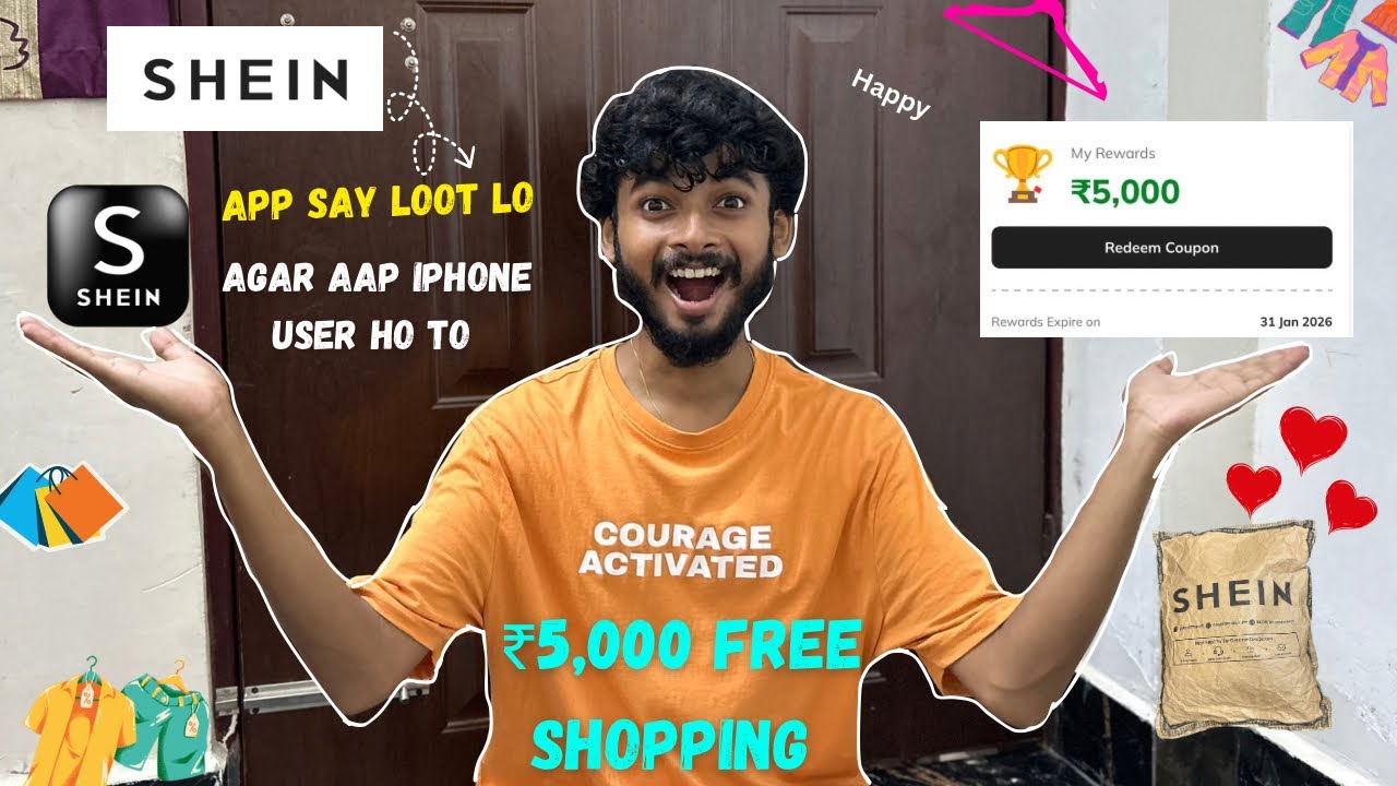 Shein Free shopping trick for iPhone Users | sheinverse ₹5000 Coupon # ...