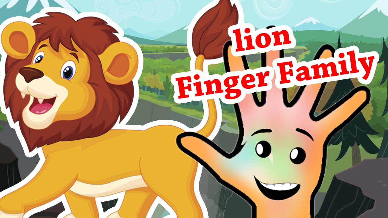 Lion Finger Family | Animal Finger Family Rhymes | Finger Family Rhymes ...