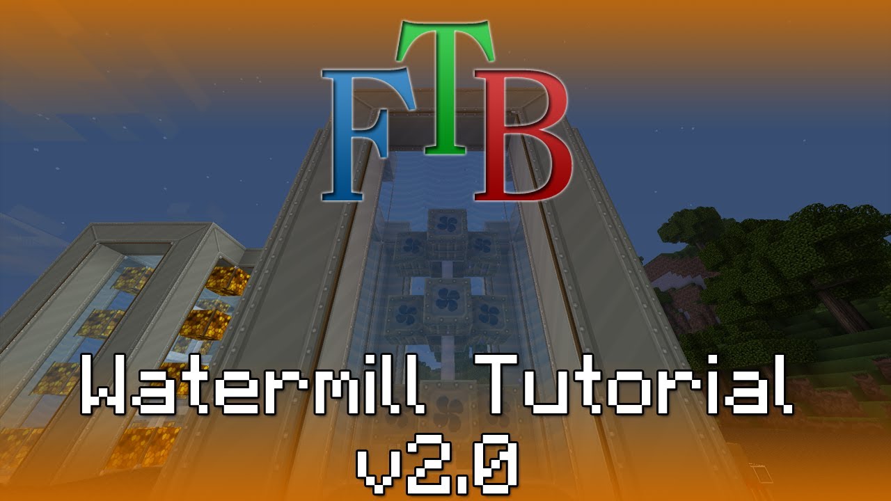 Water Mill / Wasser Kraftwerk - Feed the Beast Tutorial [Deutsch/HD] - YouTube