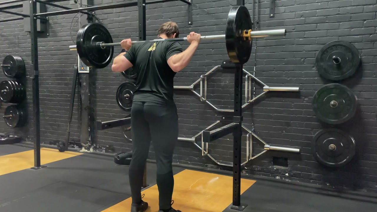 High Bar Pin Squat - YouTube
