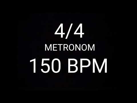 150 BPM Metronom | 4/4 Ölçü | Ritim Geliştirme İçin Hızlı Tempo