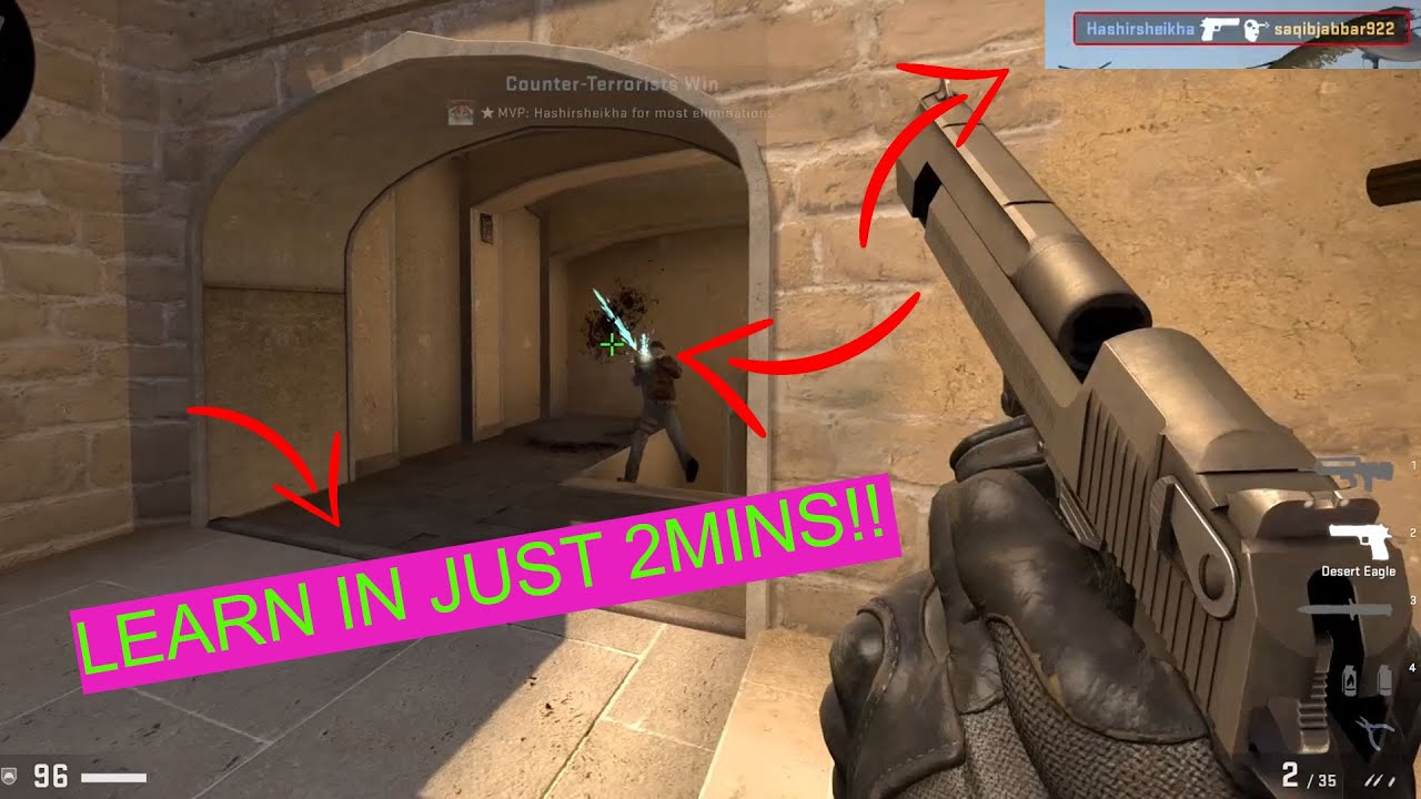 HOW TO USE DESERT EAGLE! THE KING OF THE GAME!!!! (LEARN IN JUST 2 MINS ...