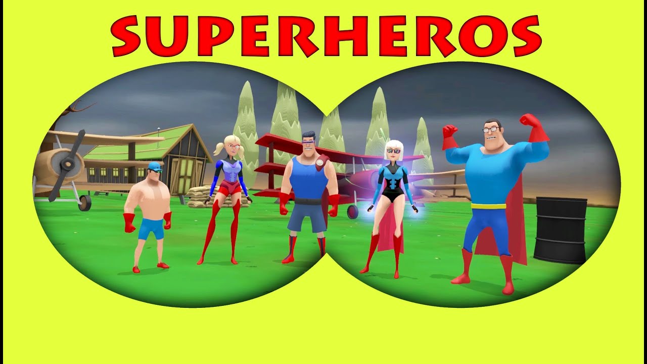 SuperHeroes Cartoon Singing Finger Family Rhymes/ Popular Nursery ...